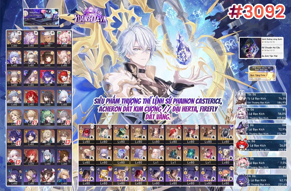 yuanshop.net - Chi tiết tài khoản [ #3092 SIÊU PHẨM THƯỢNG THẾ LỆNH SỨ ...